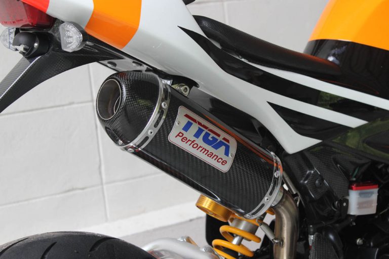 TYGA Auspuffanlage mit Carbon Endschalldämpfer, Honda MSX125 GROM ...